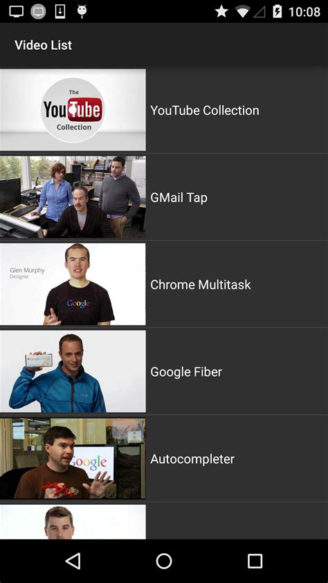 testing youtube android player api on android phone and android tv