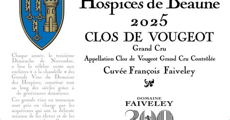 A New Clos De Vougeot Plot And Cuvée For The Hospices De Beaune Thanks