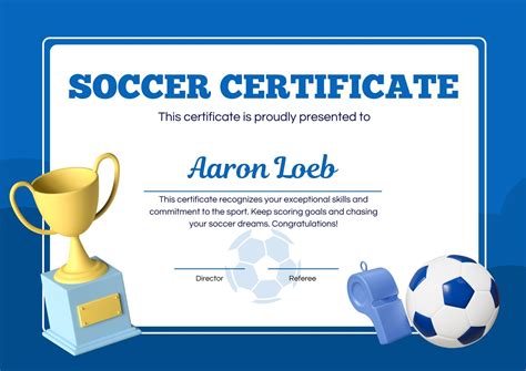 Football Certificate Templates