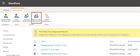 how to set specific user permissions on folder level in a sharepoint