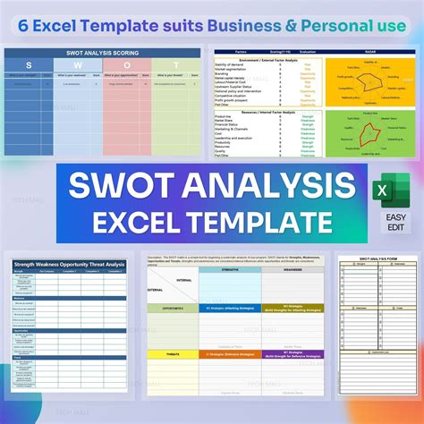 Swot Analysis Excel Template Free Swot Analysis Template Powerpoint