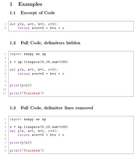 Listings Hide Range Labels And Suffix Prefix From Code Tex Latex Stack Exchange