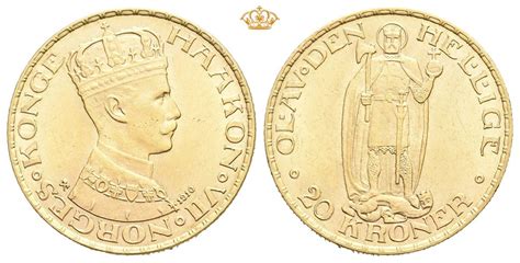 Oslo Myntgalleri 20 Kroner 1910