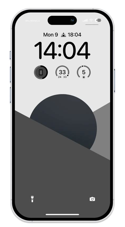 MINIMALIST PHONE WALLPAPER GREY SUNSET