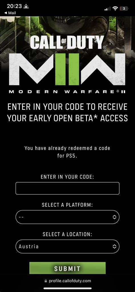 Yes I Did Redeem A Code But How Can I Access The Beta Now R ModernWarfareII