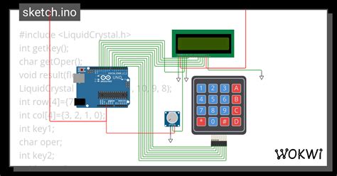 Calculator Using Arduino Uno Wokwi ESP32 STM32 Arduino Simulator