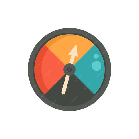 Premium Vector Analog Barometer Icon Flat Illustration Of Analog