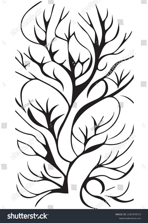 Tree Swirl Symbol Ink Printing Stock Vector Royalty Free 2187478713 Shutterstock