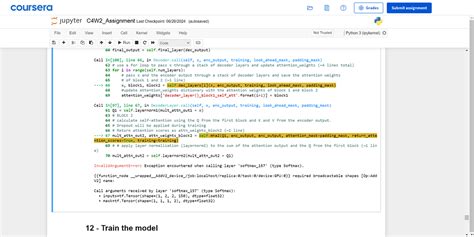 C4w2 Invalidargumenterror Exception Encountered When Calling Layer Softmax157 Nlp With