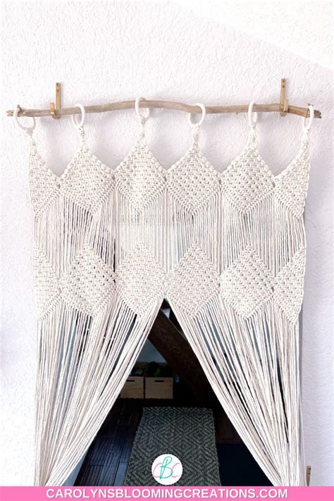 Diy Macrame Curtains Step By Step Instructions Blitsy