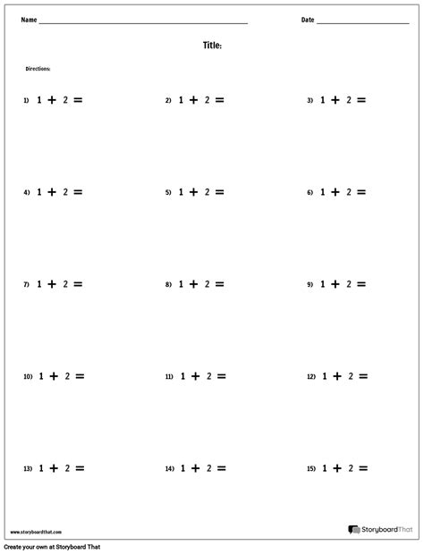 Addition Single Number Version 1 Storyboard