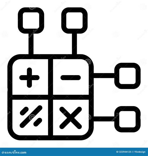 Calculator Icon Representing Calculating And Finance Operations Stock Illustration