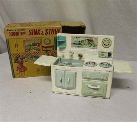 Bargain Johns Antiques Cragstan Toy Battery Operated Tin Sink