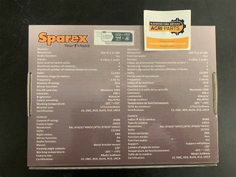 7 WIRELESS REVERSING CAMERA KIT Blackdown Agri Parts