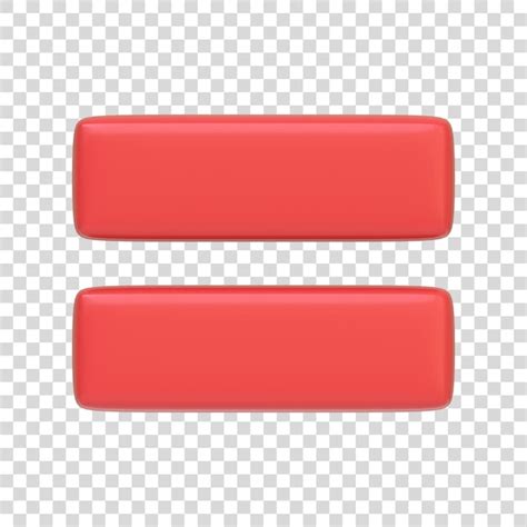 Red Equals Sign