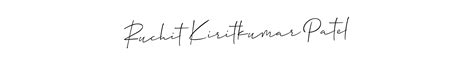 90 Ruchit Kiritkumar Patel Name Signature Style Ideas Free Esign