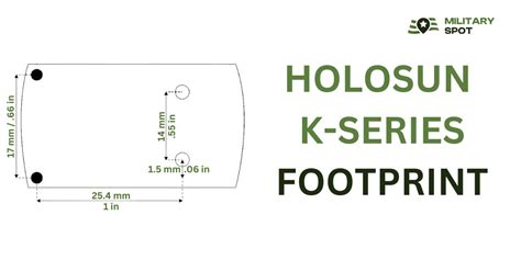 Holosun K Series Footprint Standard Military Spot