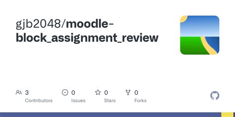GitHub Gjb Moodle Block Assignment Review