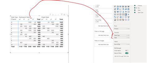matrix visual and visualization microsoft fabric community