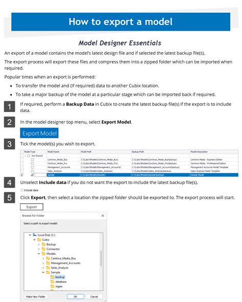 How To Export A Model Financial Consolidation Budgeting Forecasting Analysis Software