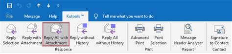 Easily Reply All With Attachments In Outlook