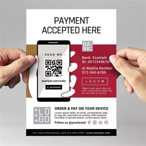QR Code Flyer Templates Vol Presentation Design Template Flyer Template Flyer