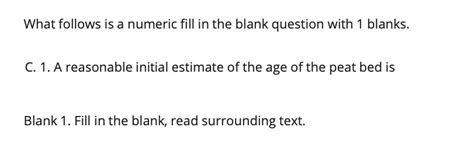 Solved What Follows Is A Numeric Fill In The Blank Question With 1
