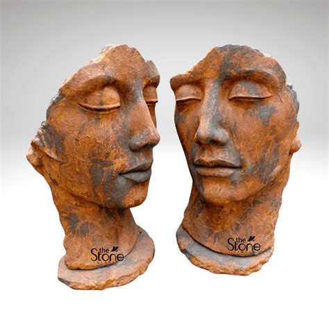 Face Garden Sculpture Stone At Darnell Hamilton Blog