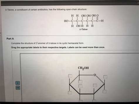 Solved D-Talose, a constituent of certain antibiotics, has | Chegg.com