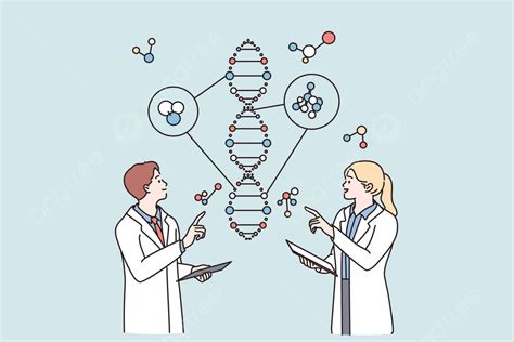 Laboratory Research And Genetic Engineering Concept Vector Character