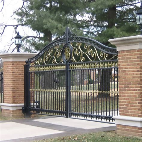 Wrought Iron Privacy Driveway Gates Bell Curve Top Driveway Gates