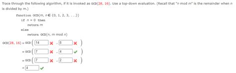 Solved Trace Through The Following Algorithm If It Is Chegg