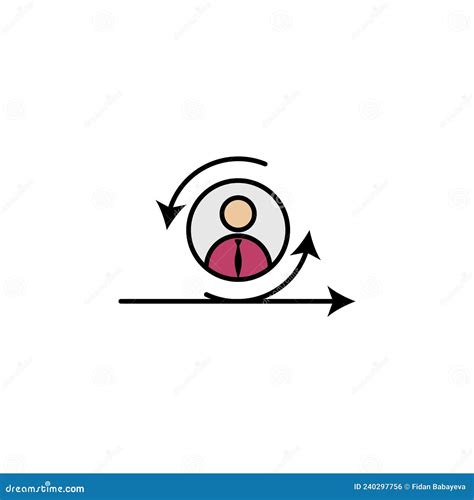 Agile Manager Scrum Worker Icon On White Background Can Be Used For Web Logo Mobile App