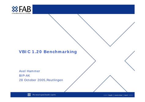 Pdf Vbic 1 20 Benchmarking Tu Dresden Dokumen Tips