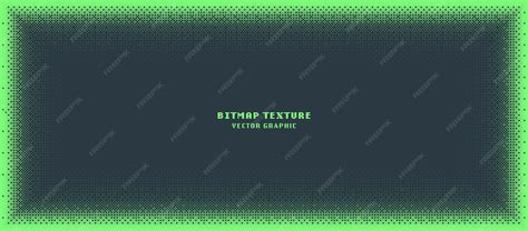 Premium Vector Dither Pattern Bitmap Texture Vector Frame Halftone