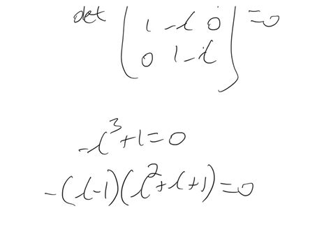 Solved Find Eigenvalues For The Pauli Matrices Given In Exercise 41