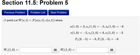 Solved Section 115 Problem 5 Previous Problem Problem List