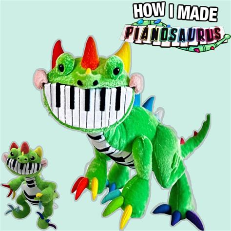 Poppy Playtime 4 Pianosaurus Plush Piano Dragon Doll Horror Game