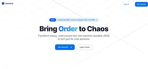 Isomeric Ai Powered Text To Json Conversion