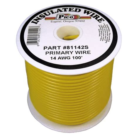 Place Order Pico Primary Wire 14 Awg Yellow 100 Spool 81142s