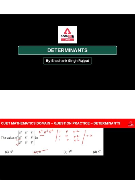 Chapter 4 Determinants Pdf