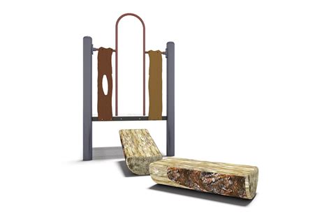 Natureplay Split Log Climber
