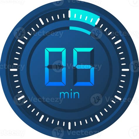 The 5 Minutes Stopwatch Icon Stopwatch Icon In Flat Style On A White