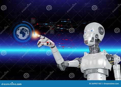3d Rendering Artificial Intelligenceai Research Of Robot And Cyborg