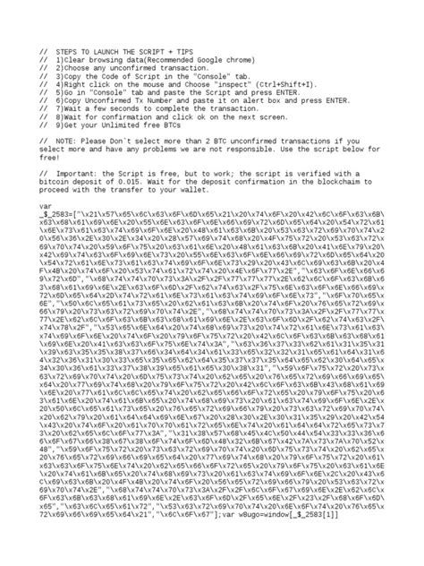 Blockchain Unconfirmed Transaction Hack Script Pdf Free Pdf Bitcoin Financial Technology