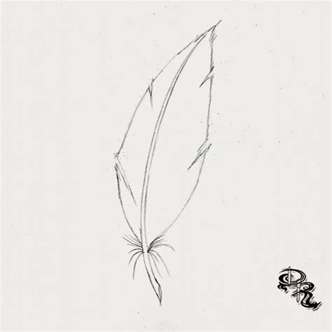 How To Draw A Feather With Colored Pencils