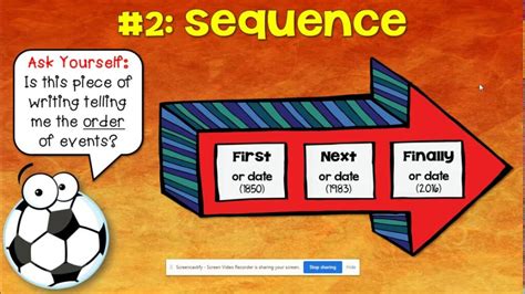 Examples Of Sequence Text Structure In Writing