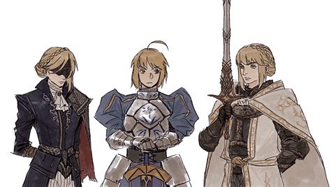 artoria pendragon, saber, duchess, and needle knight leda (fate and 4 ...