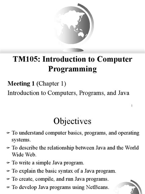 Tm105 Meeting1 Slides Pdf Computer Data Storage Computer Program