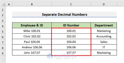 How To Separate Numbers In One Cell In Excel 5 Methods Exceldemy
